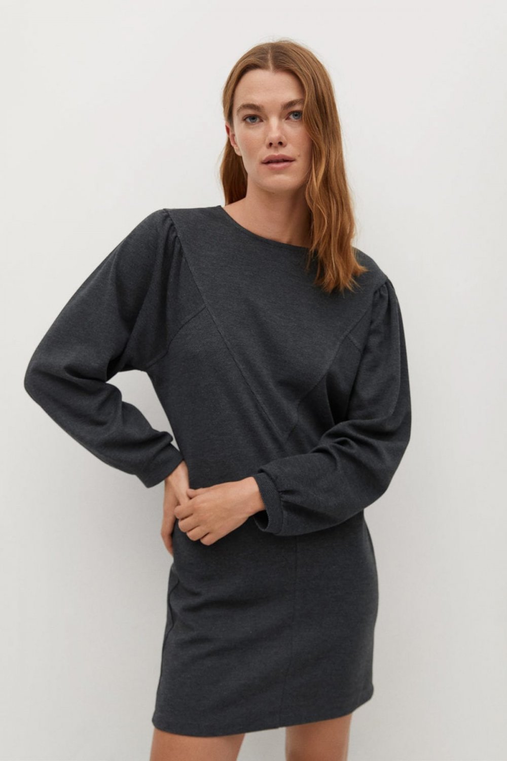 Mango Koyu Eflatun Rengi Mini Elbise | ElbiseBul